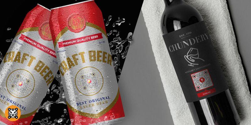 QR Codes on Bottles Such as Wines, Beers & Cans - QR TIGER